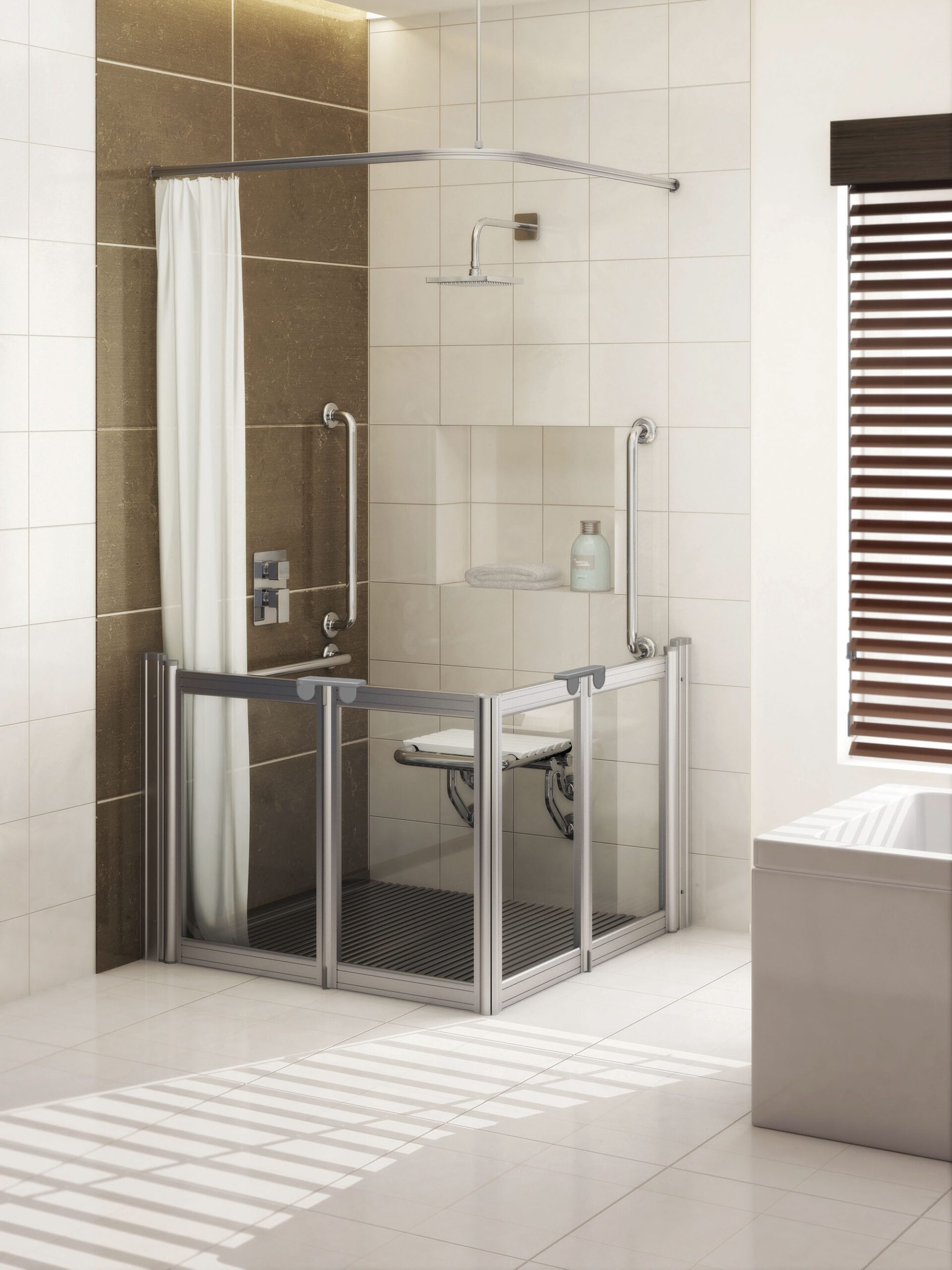 Half Height Shower Doors and Screens | Disability Shower Enclosures | neaco